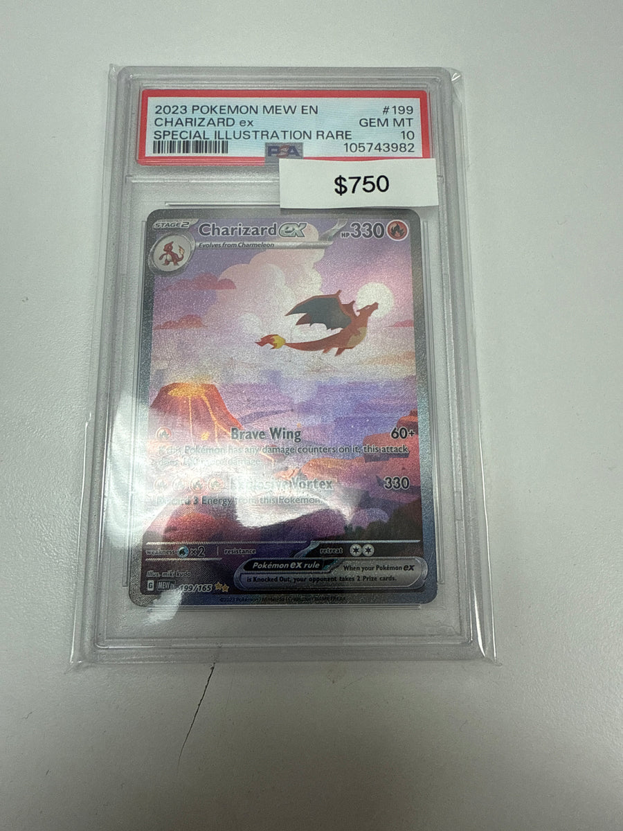 Pokémon 151 Charizard Ex Special Illustration Rare #199/165 PSA 10 ...