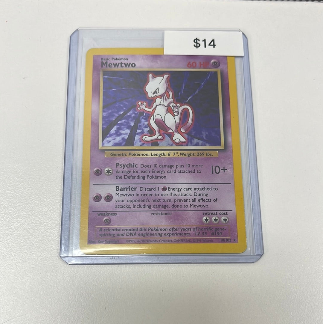 Pokémon Mewtwo Base Set Holo 10/102 – Grail Collectibles AZ