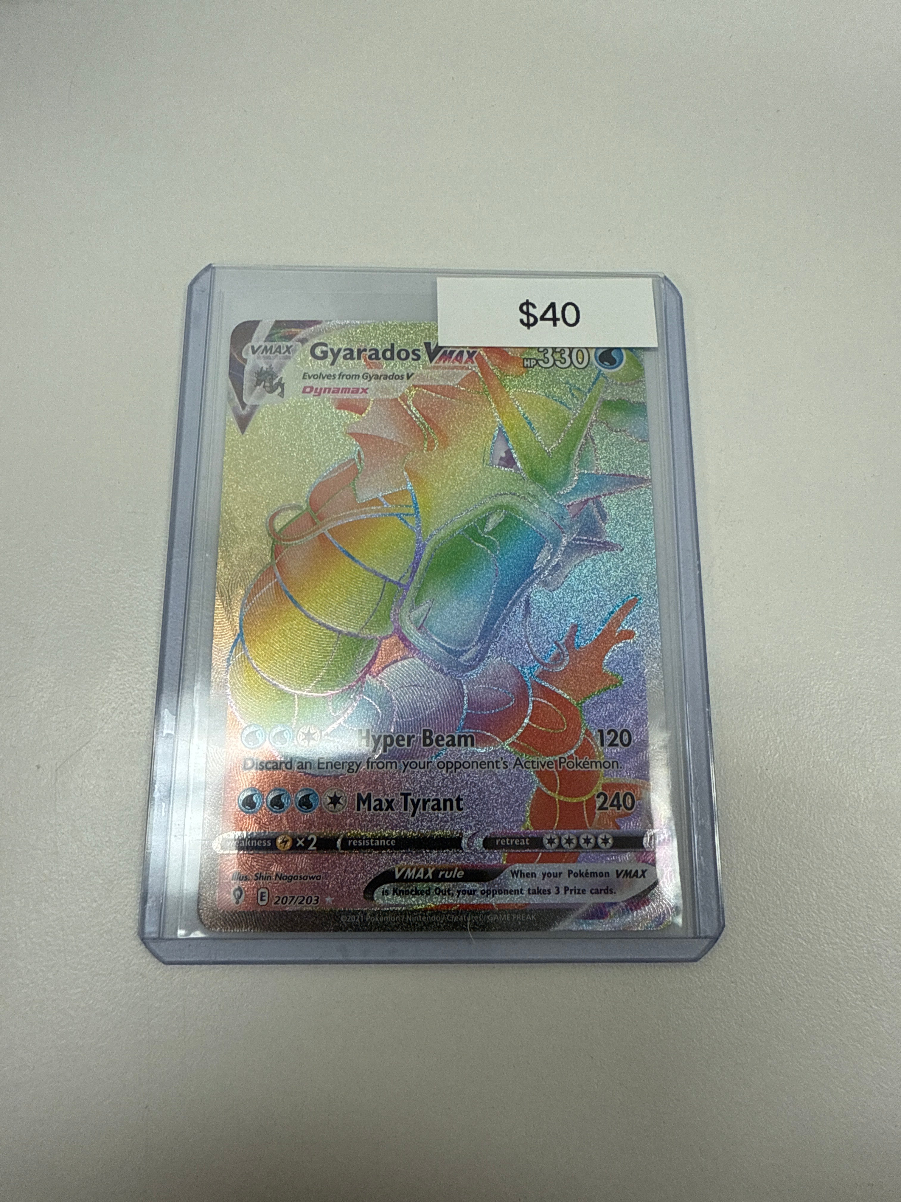 Pokémon Gyarados VMAX Evolving Skies VMAX Secret 207/203 – Grail ...